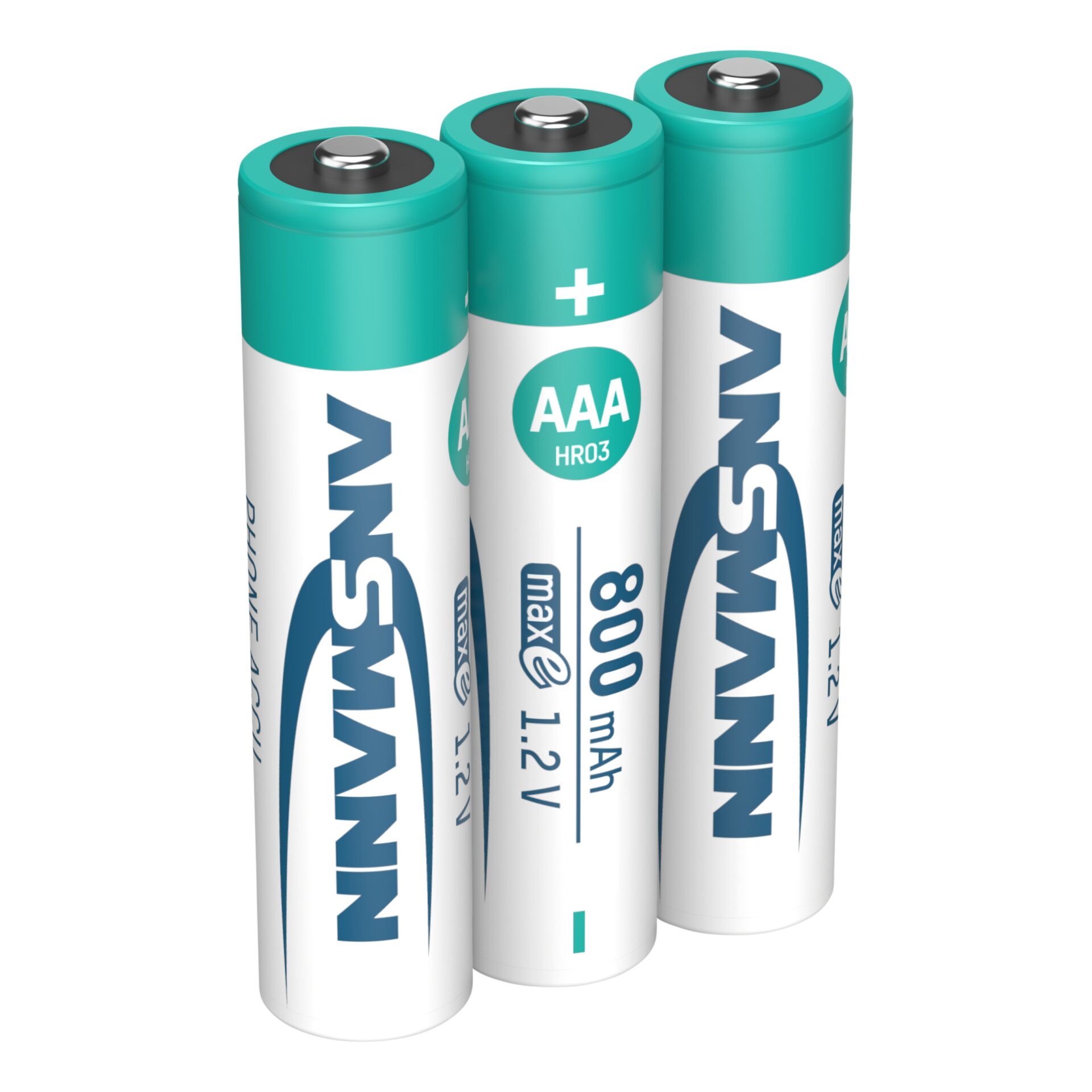 12x3 Ansmann maxE NiMH bat. Micro AAA 800 mAh DECT PHONE