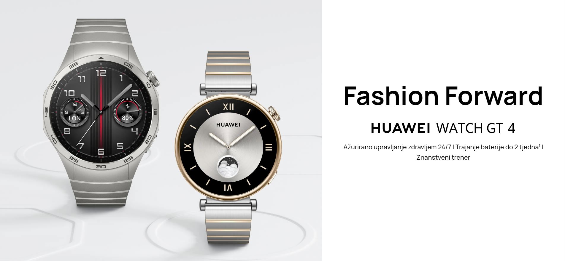 HUAWEI Watch GT4 (41mm) pametni sat srebrni - TIA Mobiteli
